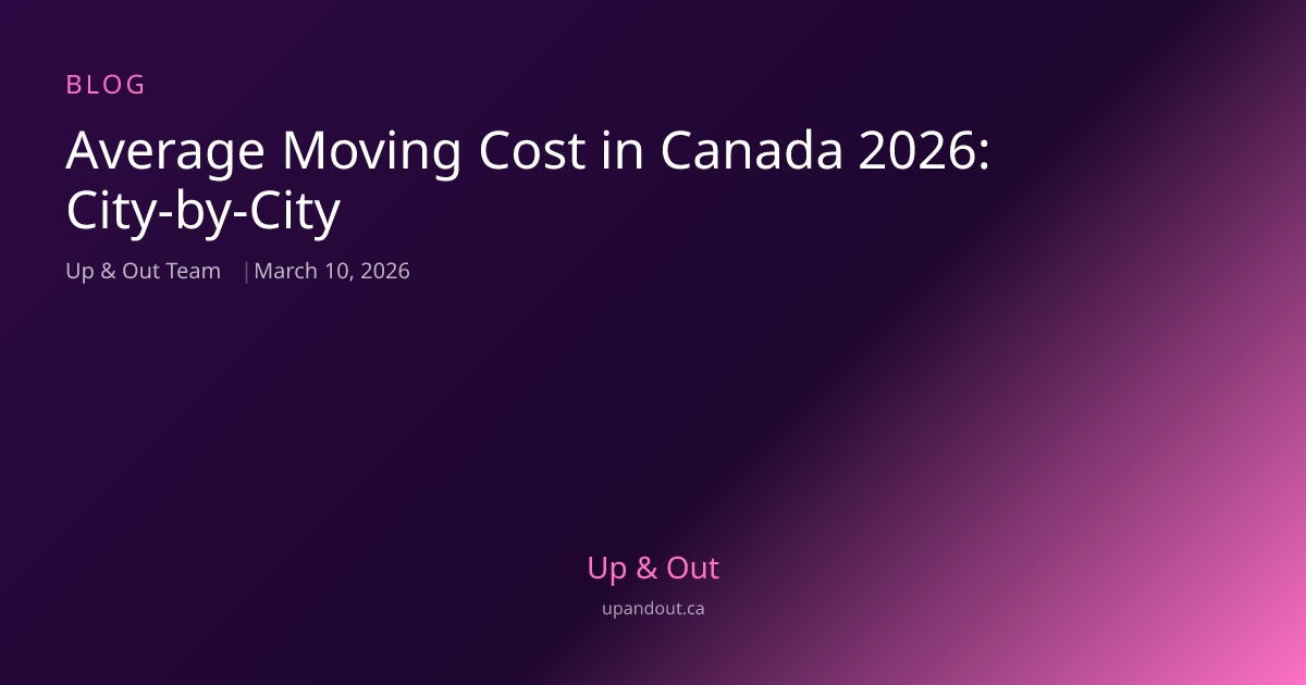 Average Moving Cost Canada 2026 | City Guide